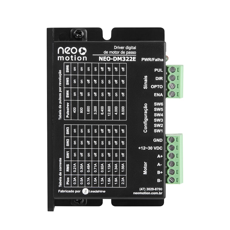 Driver para Motor de Passo - Leadshine 2.2A DM322E | Tech Makers
