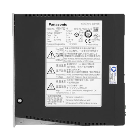 Servo Driver Panasonic - MCDJT2210 - Série Minas LIQI | Tech Makers
